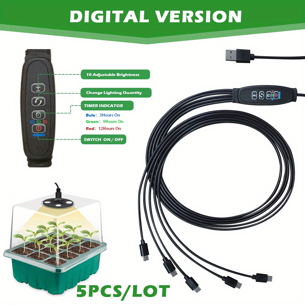 Plants Trays Grow Light 12 Holes Per Tray - Temu