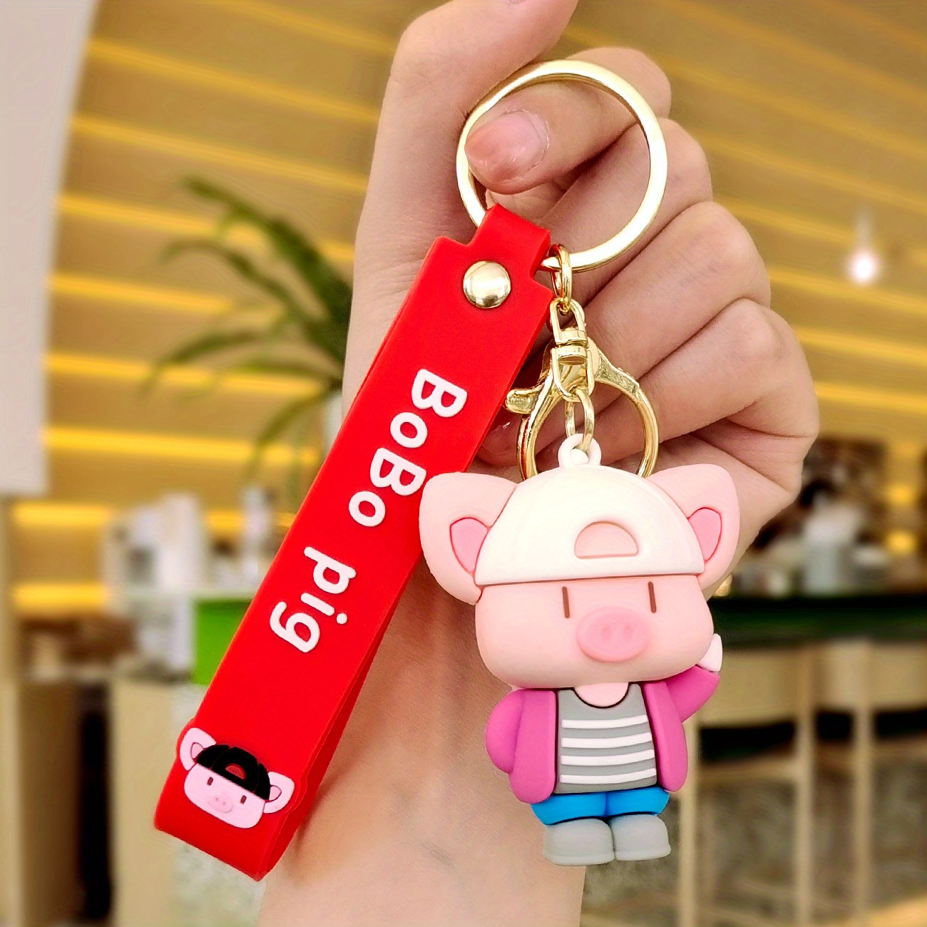 Cute Creative Cool Cartoon Doll Keychain Car Pendant - Temu New Zealand