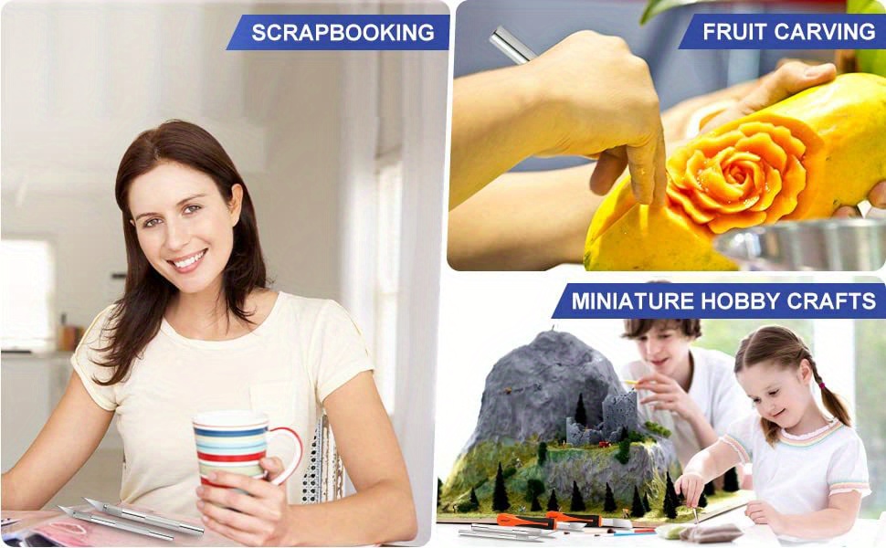 New Aluminum Precision Hobby Knife Set Rubber Covered - Temu Canada