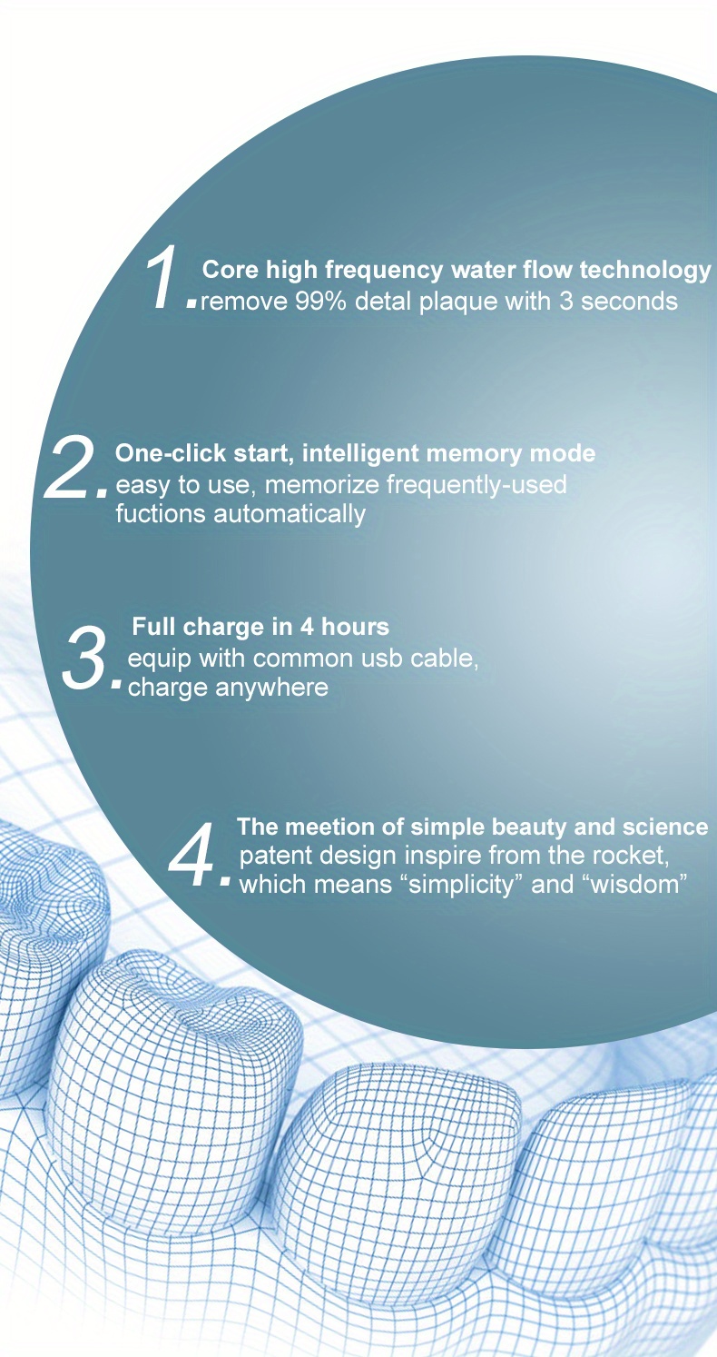 2023 Water Dental Flosser Cordless For Teeth 3 Modes Dental - Temu ...