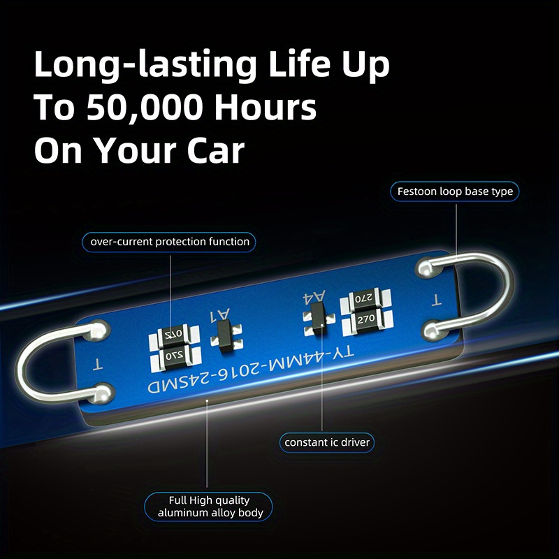 Car Rigid Loop Festoon Led Bulb Extremely Bright 211 2 212 2 - Temu New ...