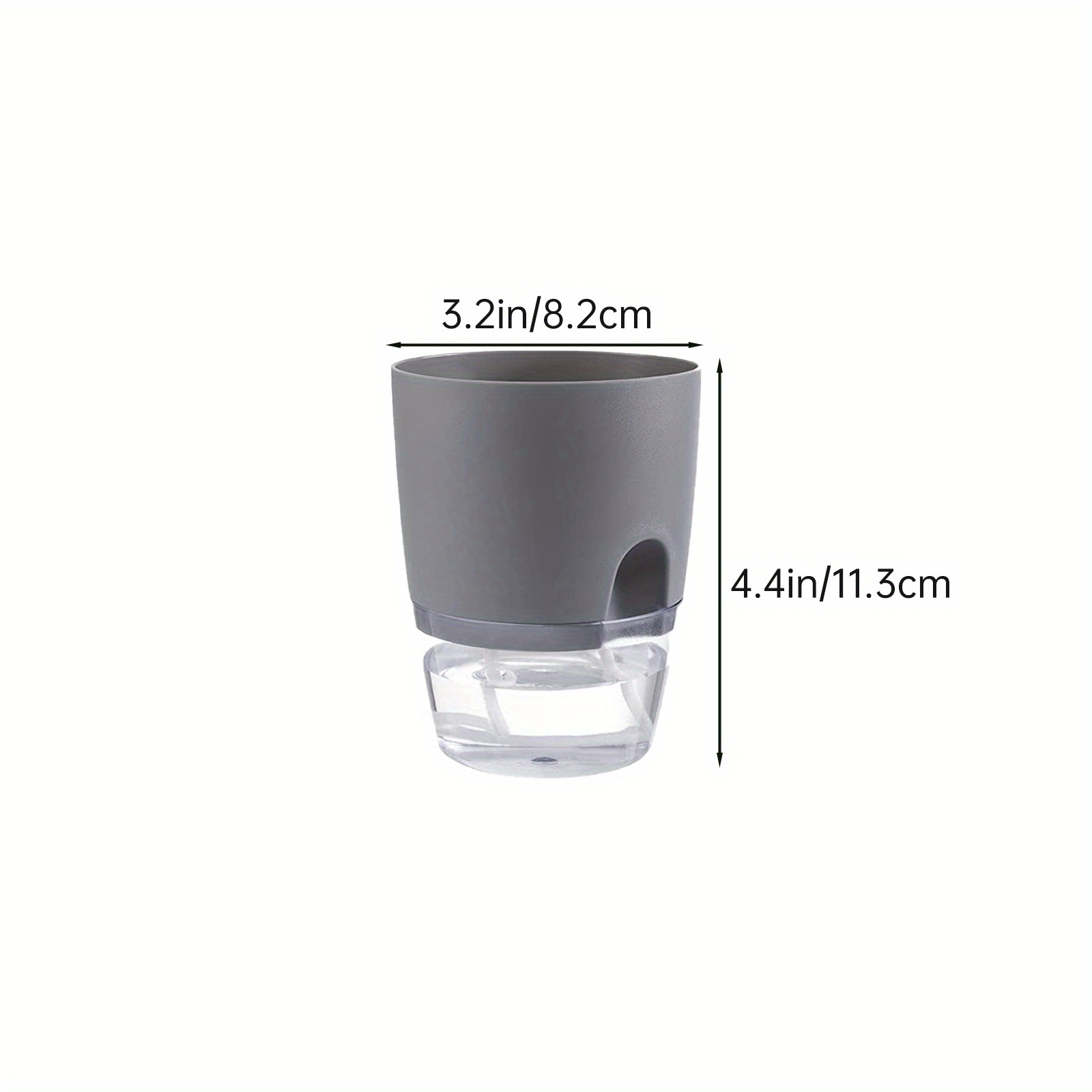 1 Pack Self Watering Flower Pots Plants Wicking Pots 4 1 3 2 Inch ...