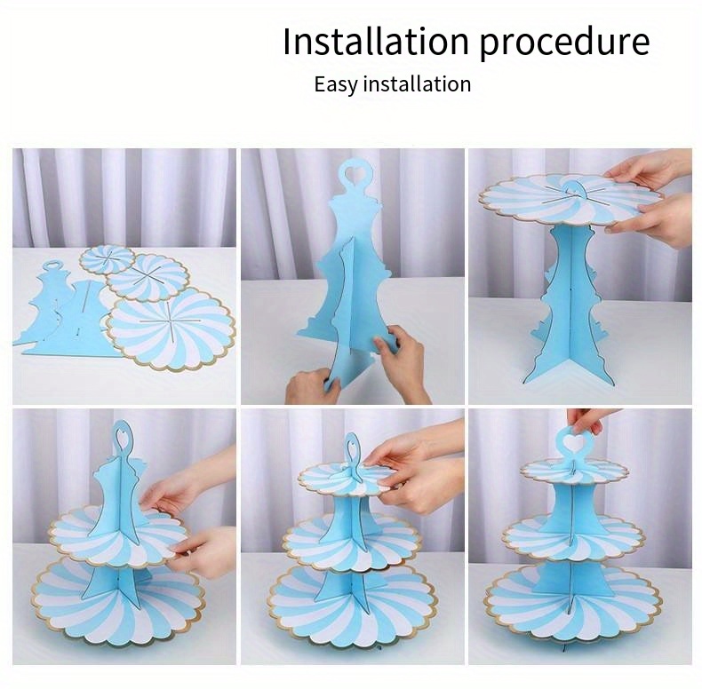 Flamingo Layered Cake Tray Paper Hawaiian Style Cake Rack - Temu United ...