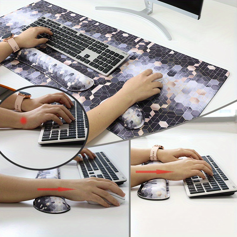 gaming mouse pad+keyboard holder+small hand rest office - Temu Ireland