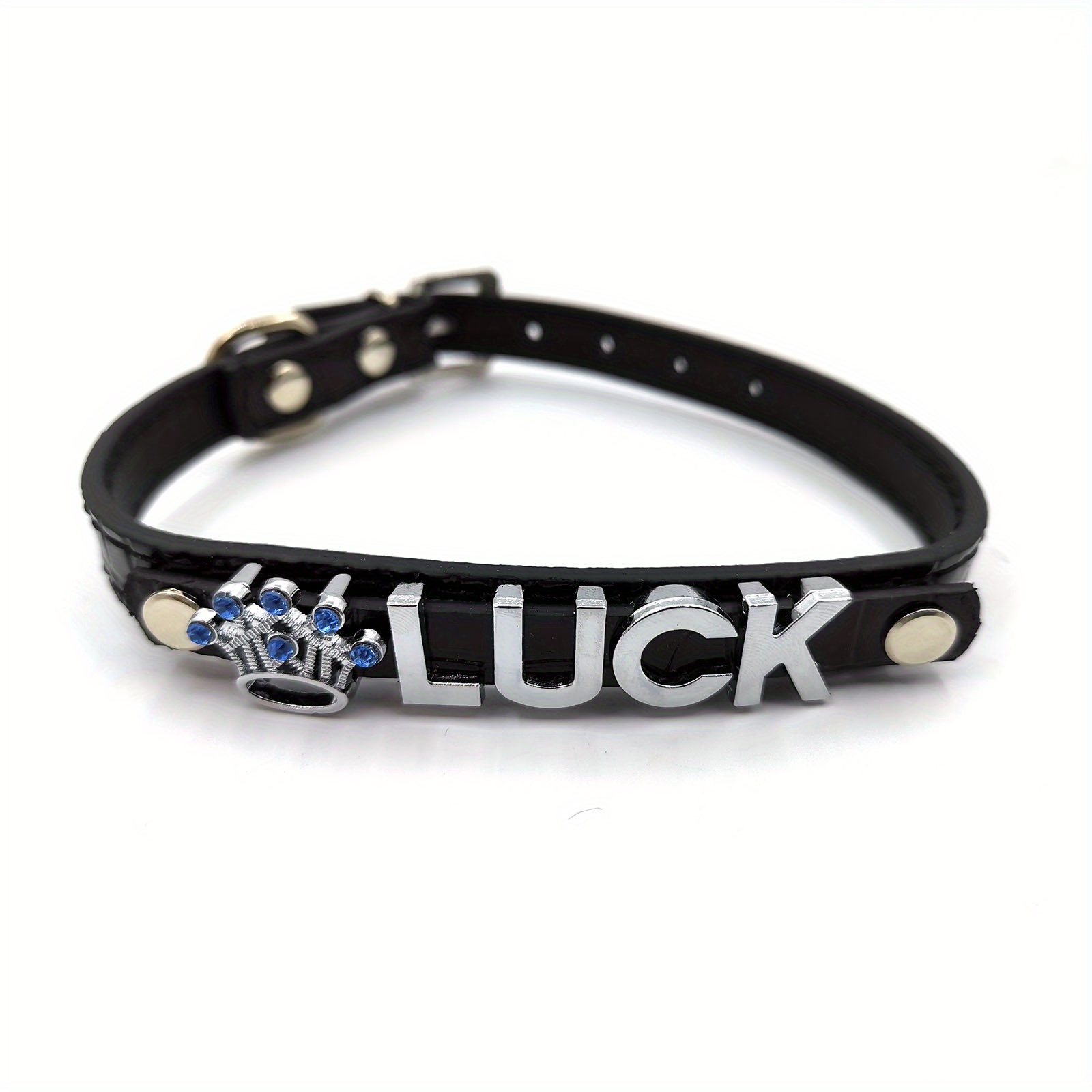 Customizable Black Crocodile String Style Dog Collar - Temu Ireland