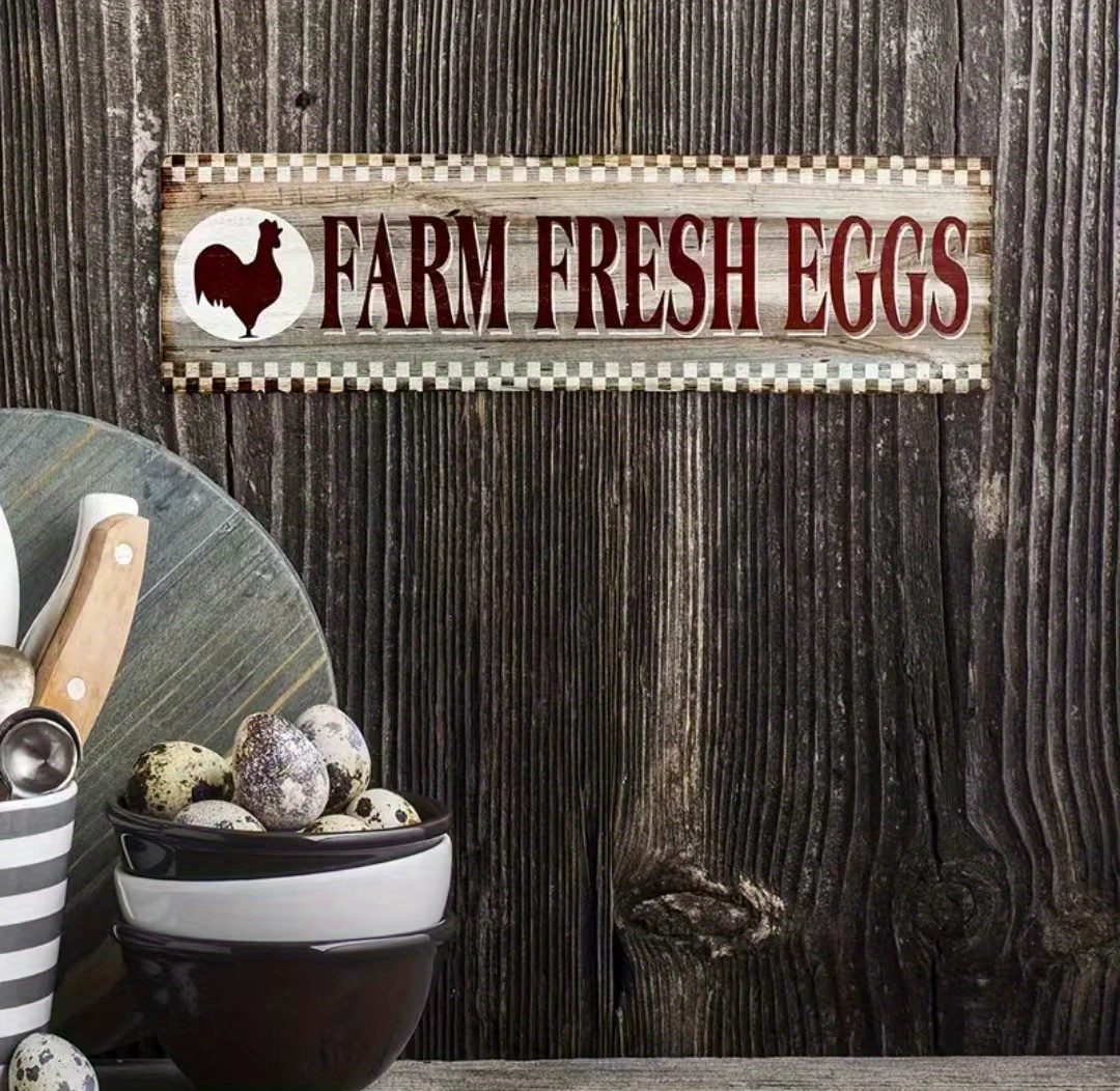 " Farm Fresh Eggs " Retro Vintage Metal Tin Sign Poster - Temu United ...