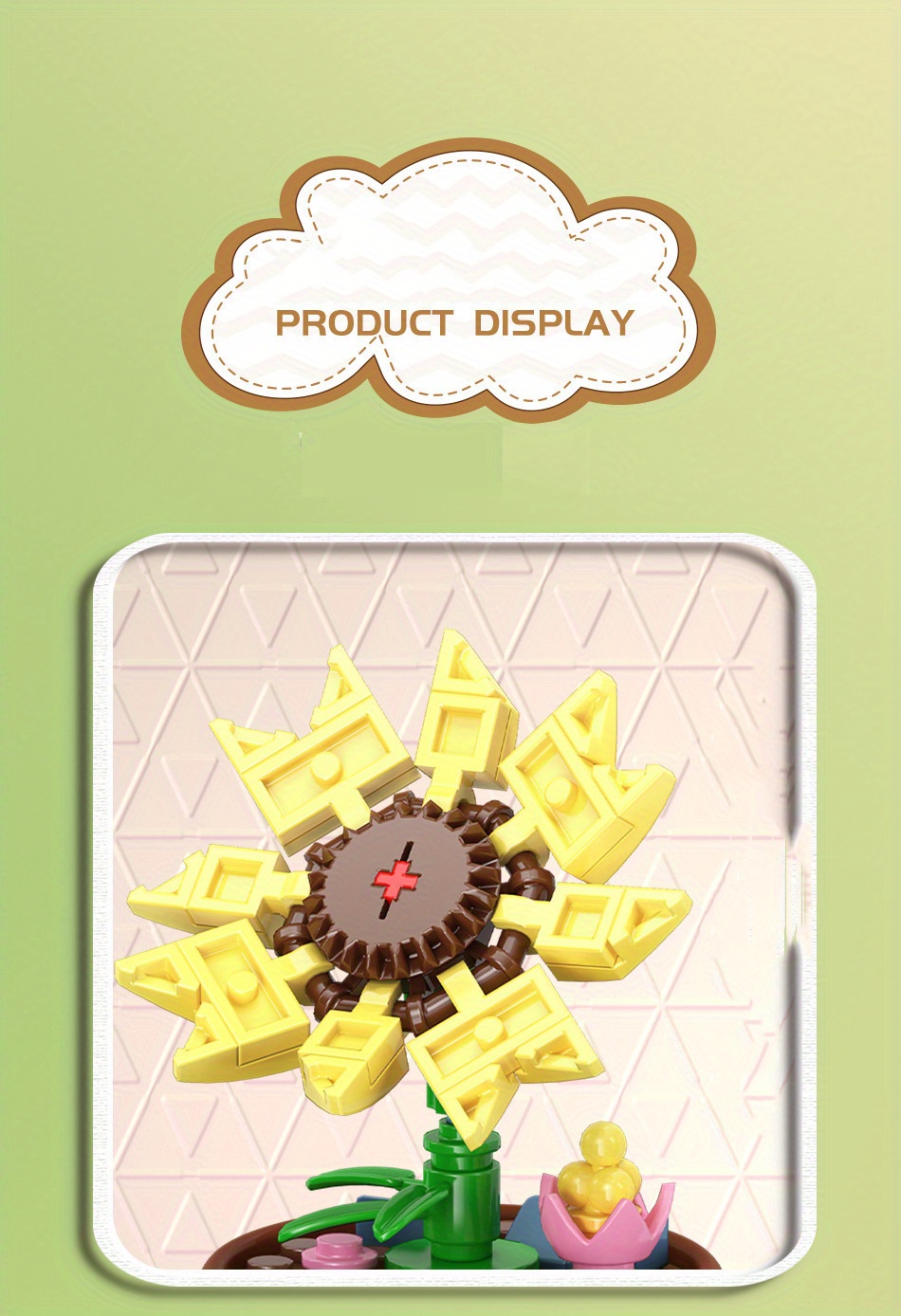 sweet cone mini potted flowers block toys - Temu Australia