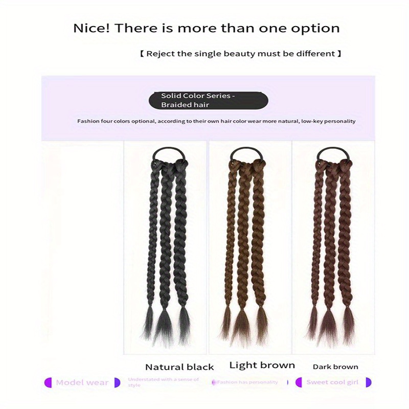 Plait Braided Wig Sweet Simulation Hair Fiber Dreadlock Hair - Temu