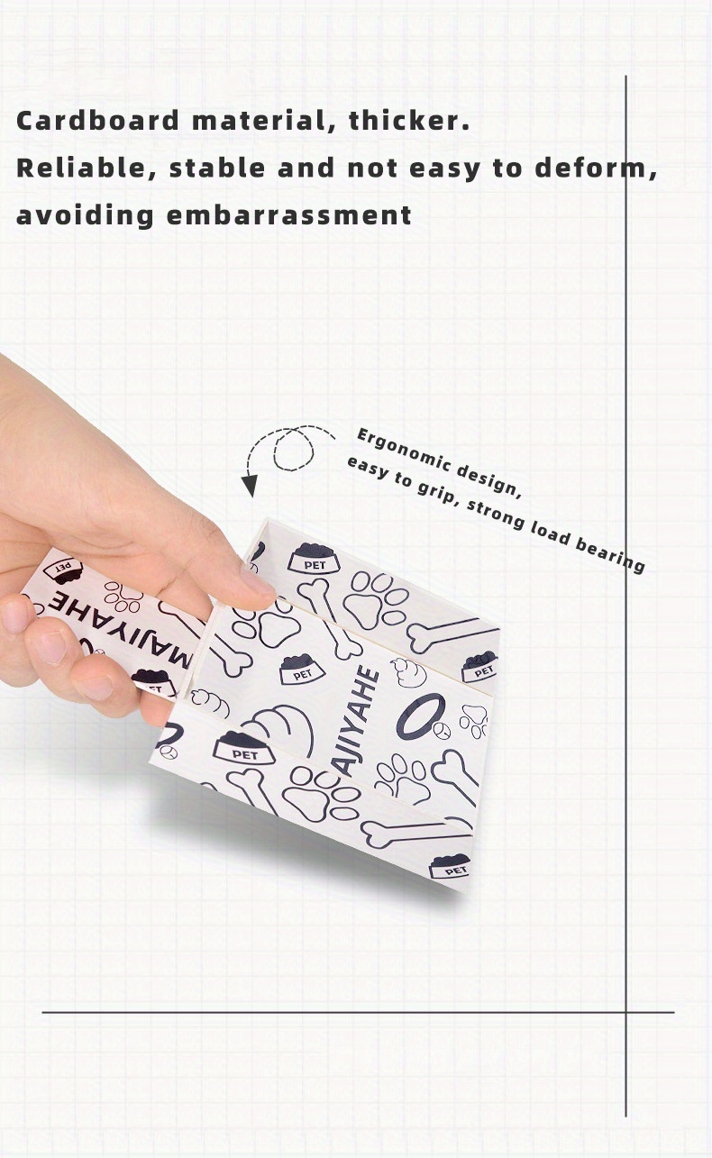 Foldable Cardboard Dog Poop Scooper Outdoor Portable Paper - Temu Australia