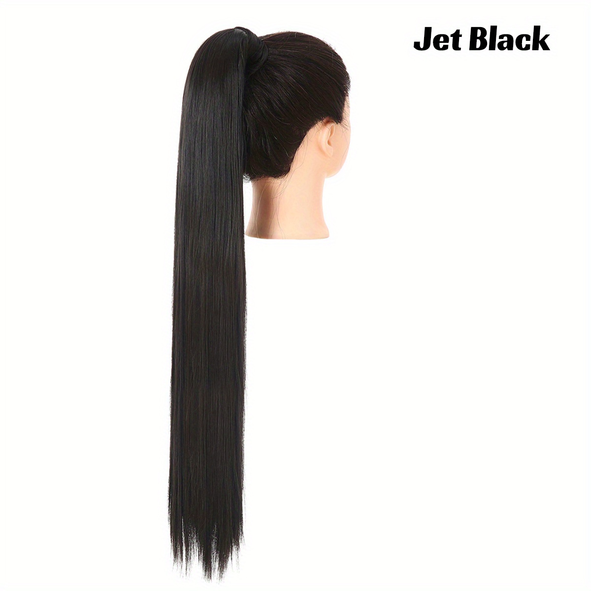 High Temperature Elastic Band Ponytail Extensions Long - Temu