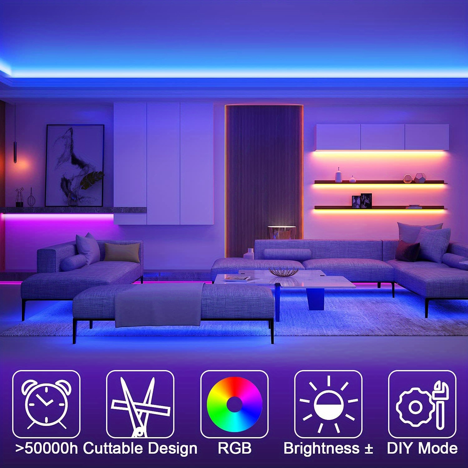Create Perfect Ambience In Home Remotely Controllable Led - Temu New ...