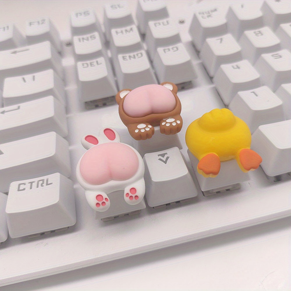 Cat Paw Butt Key Animal Keycaps Mechanical Gaming - Temu