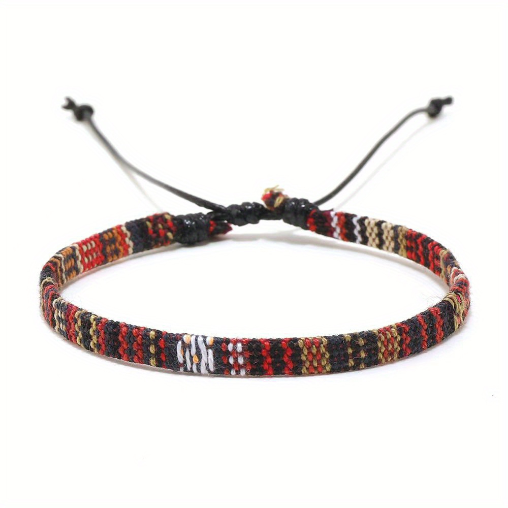 Embroidery Bohemian Retro Simple Woven Handmade Braided Bracelets ...