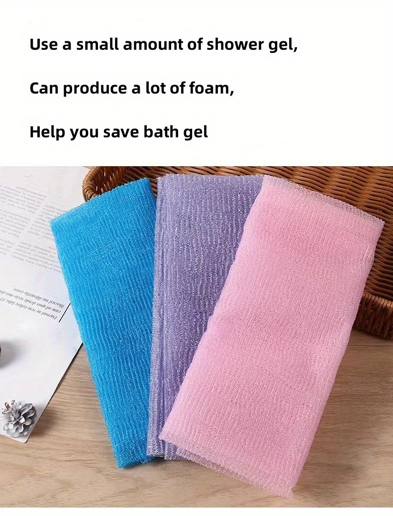 Exfoliating Shower Body Washer Back Cleaning Brush Extended - Temu ...