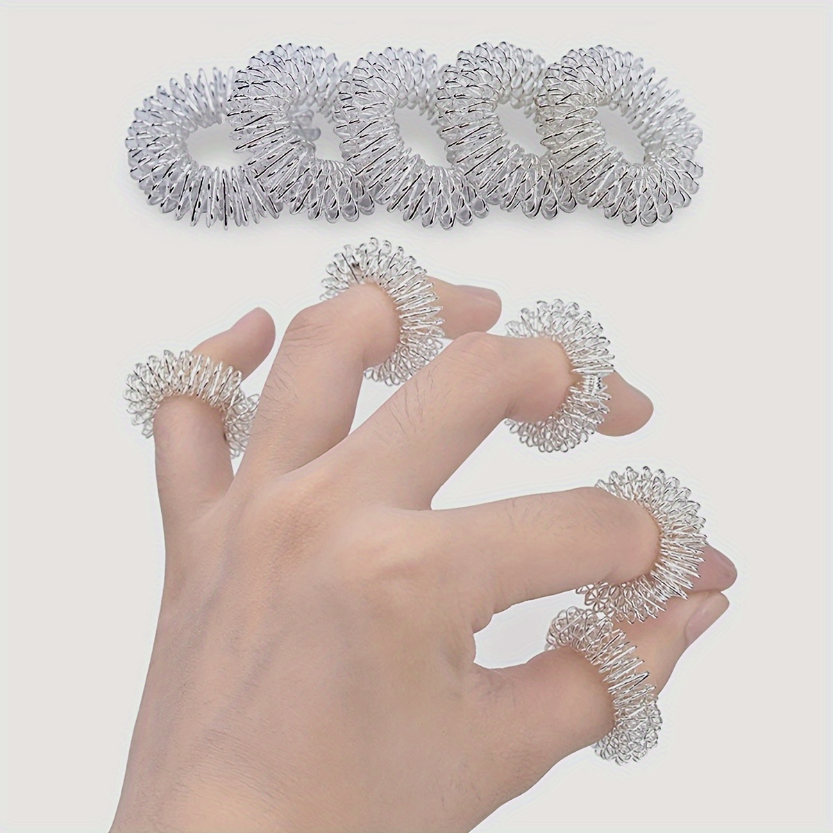 Small Spring Finger Massager Men Women Relieve Stress - Temu