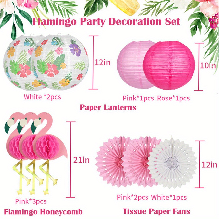 Flamingo Shaped Party Decorations Honeycomb Ball Paper - Temu