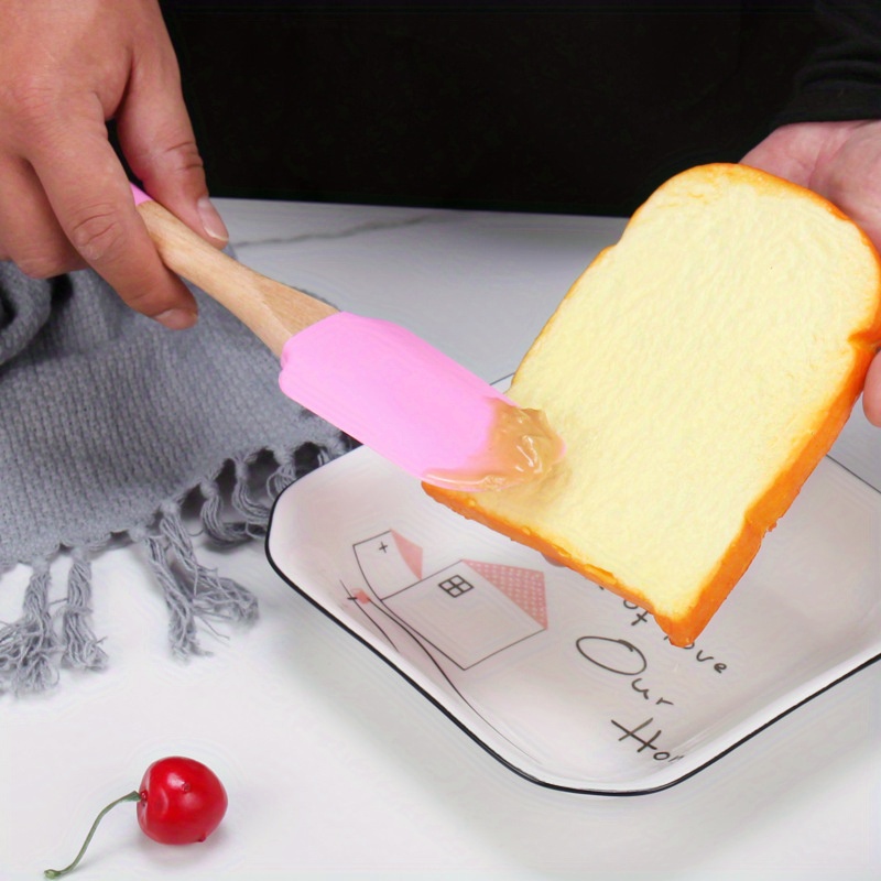 Wooden Handle Scrapers Kitchen Baking Tools Mixing Scraper - Temu Canada