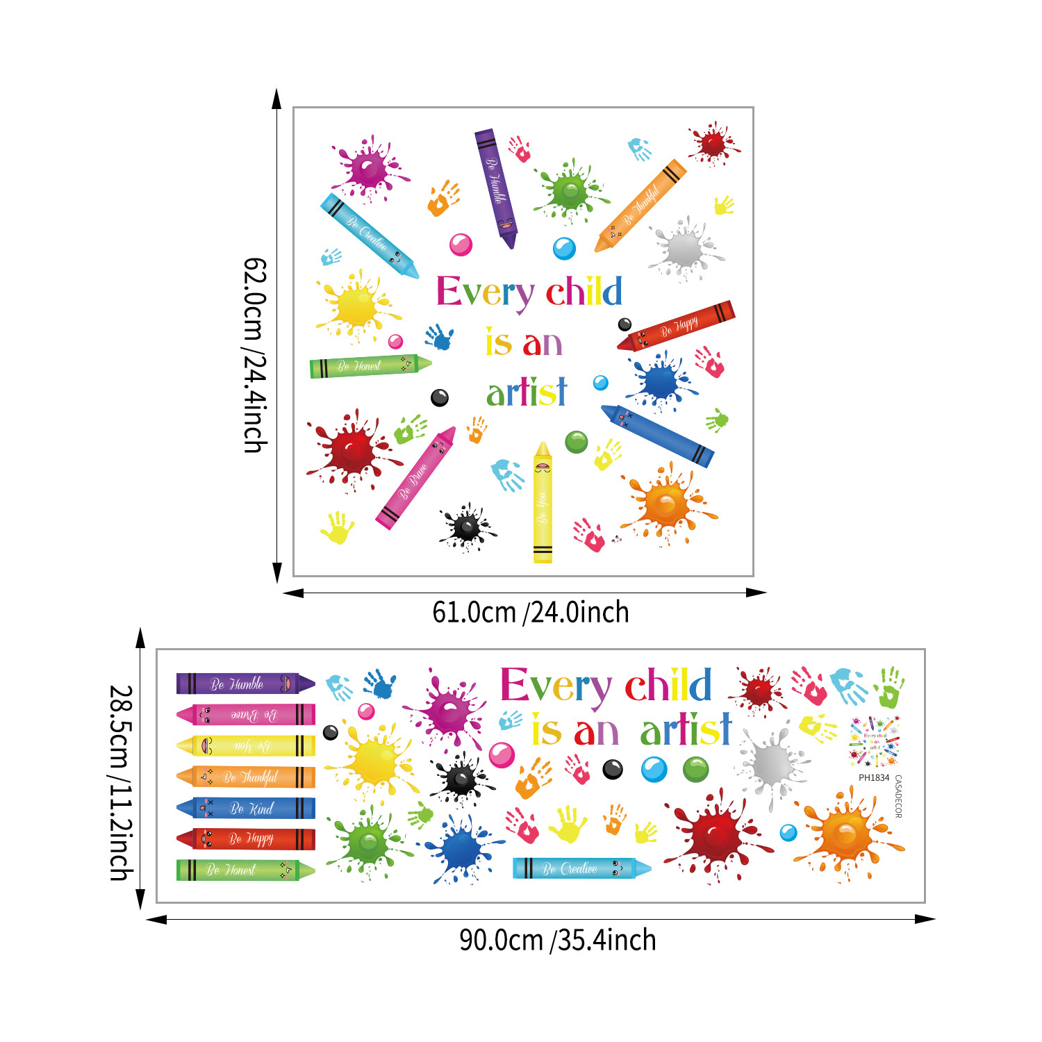 Removable Kids Pencil Wall Sticker Living Room Bedroom Decor - Temu ...