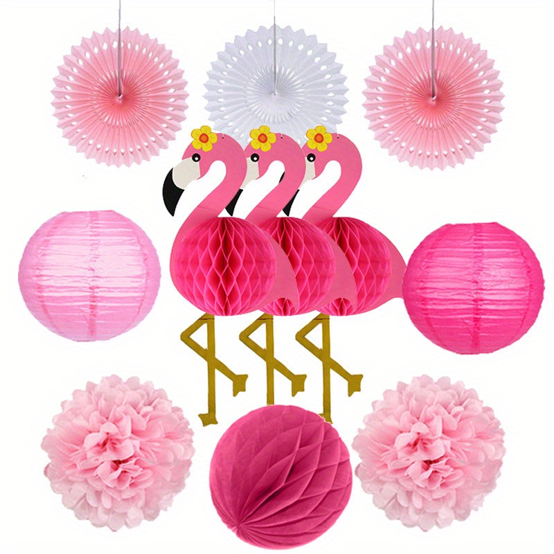 Flamingo Shaped Party Decorations Honeycomb Ball Paper - Temu