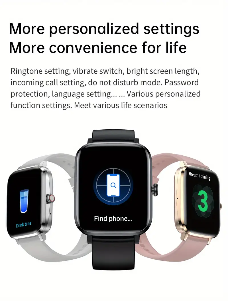 스마트 워치전화 걸기응답 185인치 풀 터치 Bt 통화 Smartwatch 24시간 심박수100개 이상의 스포츠