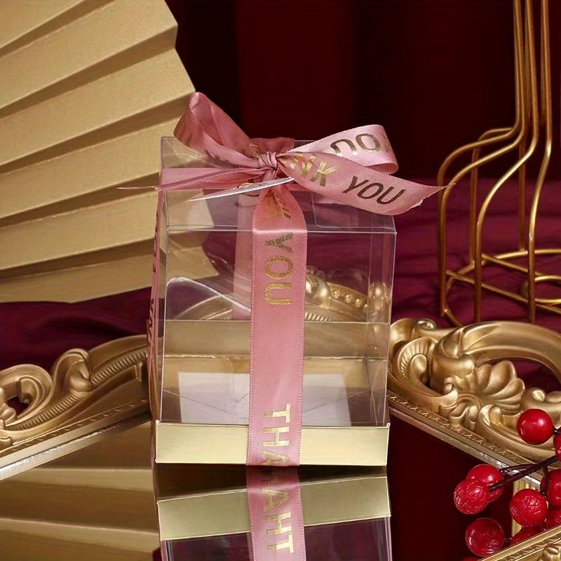 Wedding Pvc Transparent Plastic Candy Box Wedding Festive - Temu United ...