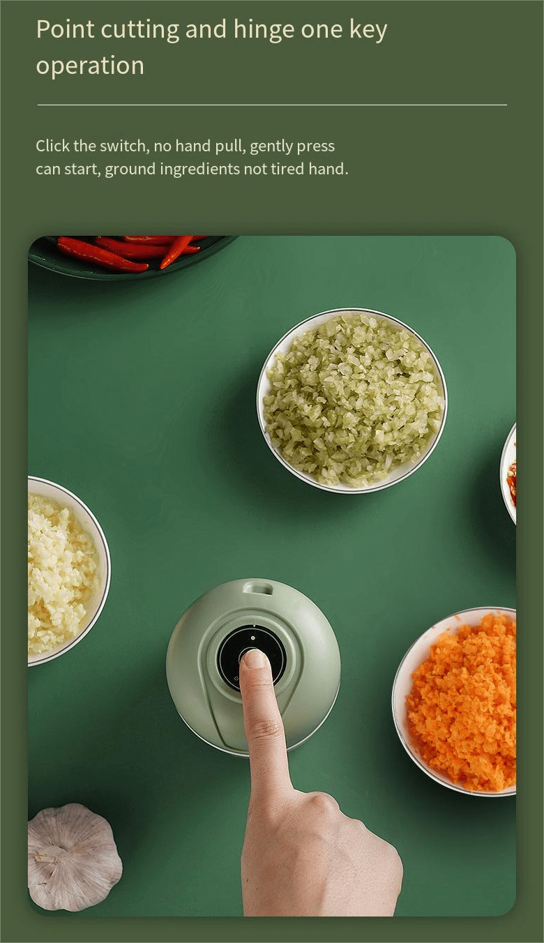 Home Garlic Masher Meat Grinder Cooking Blender Mini - Temu