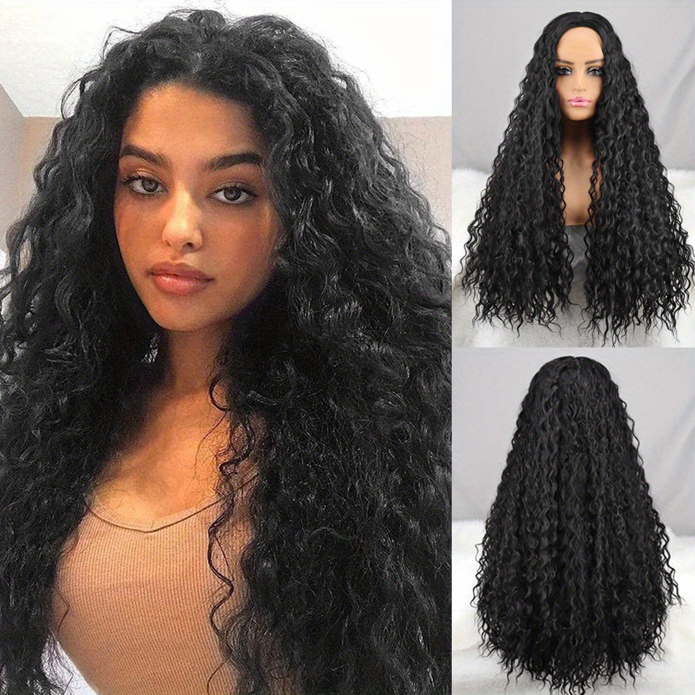 Long Curly Wavy Wig Synthetic Wig Beginners Friendly Heat Temu Canada
