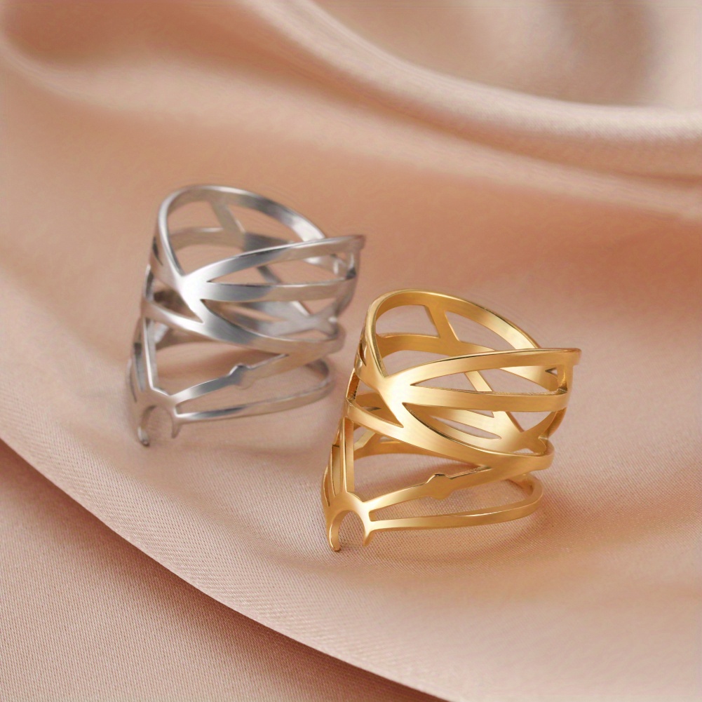 Vintage Exquisite Hollow Eternal Ring Adjustable Cuff - Temu Australia