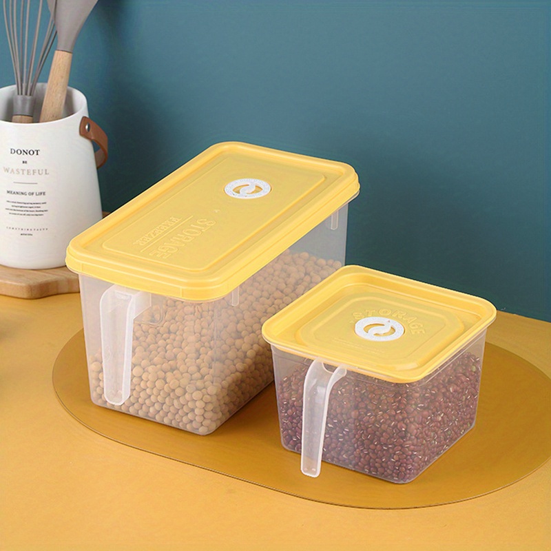 Refrigerator Organizer Bins Plastic Storage Clear Bins Lid - Temu