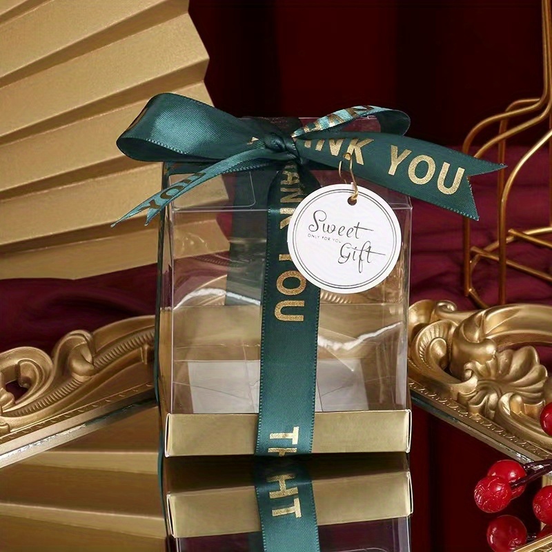 Wedding Pvc Transparent Plastic Candy Box Wedding Festive - Temu United ...