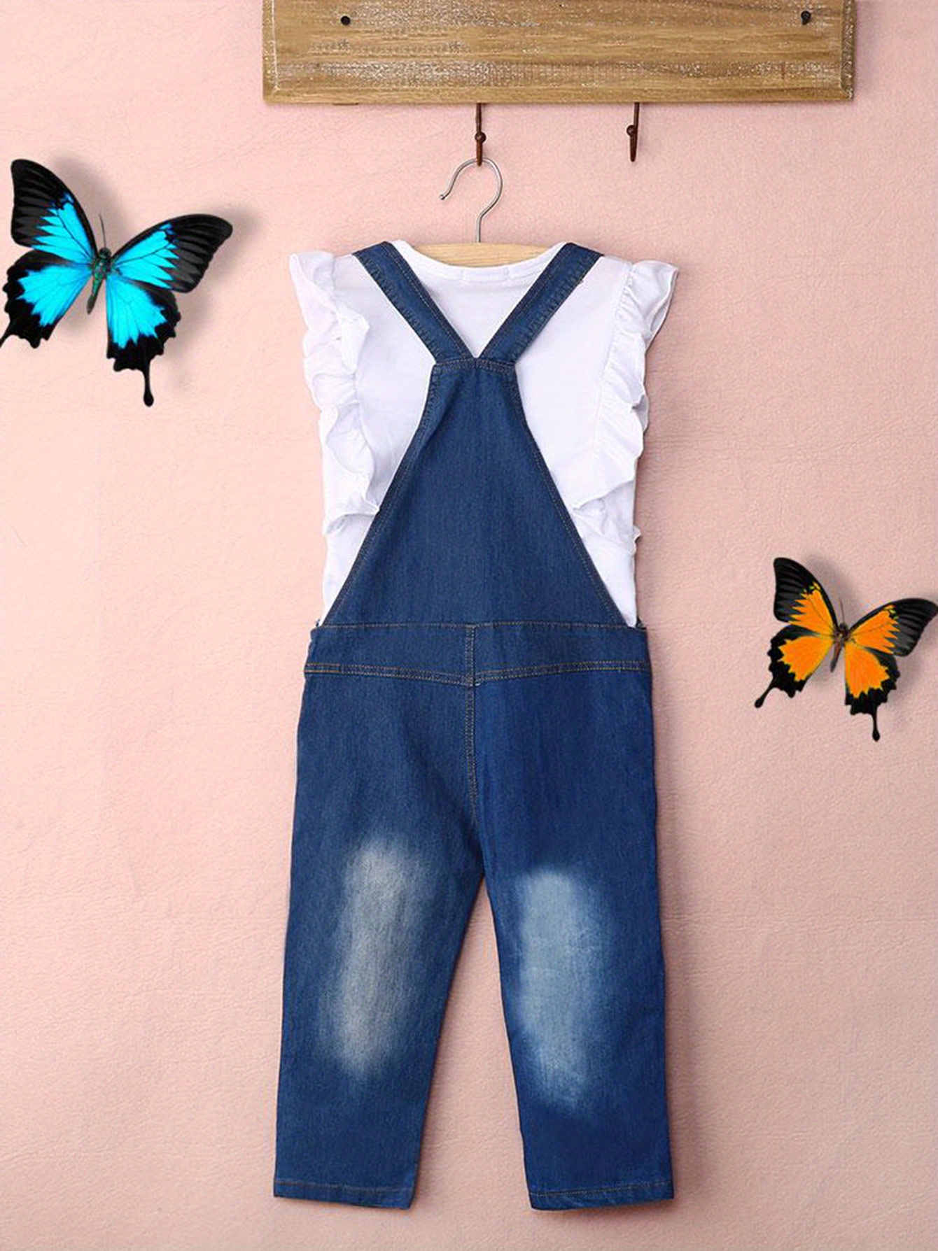 Girls Outfits Size 10-12 2 Piece Set Denim Shorts And Sleeveless Top ...