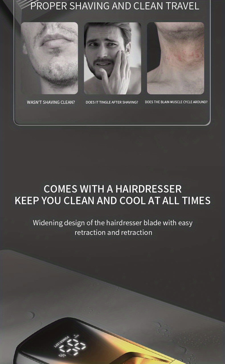 Shaving Reciprocating Double Mesh Shaver Shaver Shaver - Temu