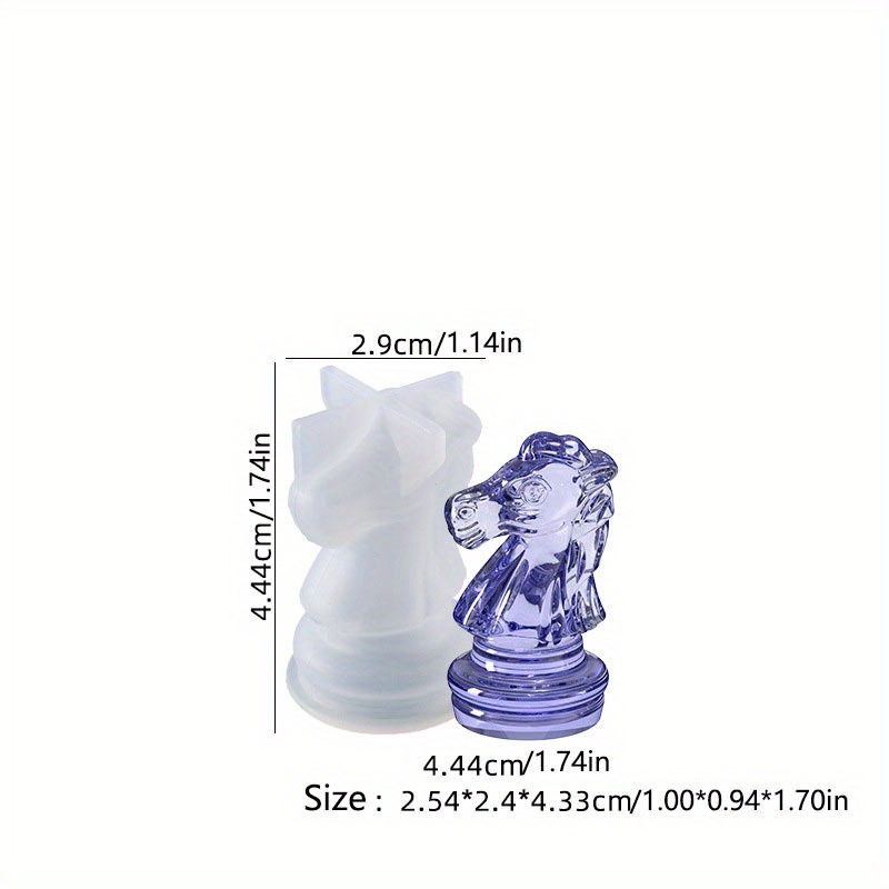 Diy Crystal Epoxy Mold Three dimensional Chess Pieces - Temu United Kingdom