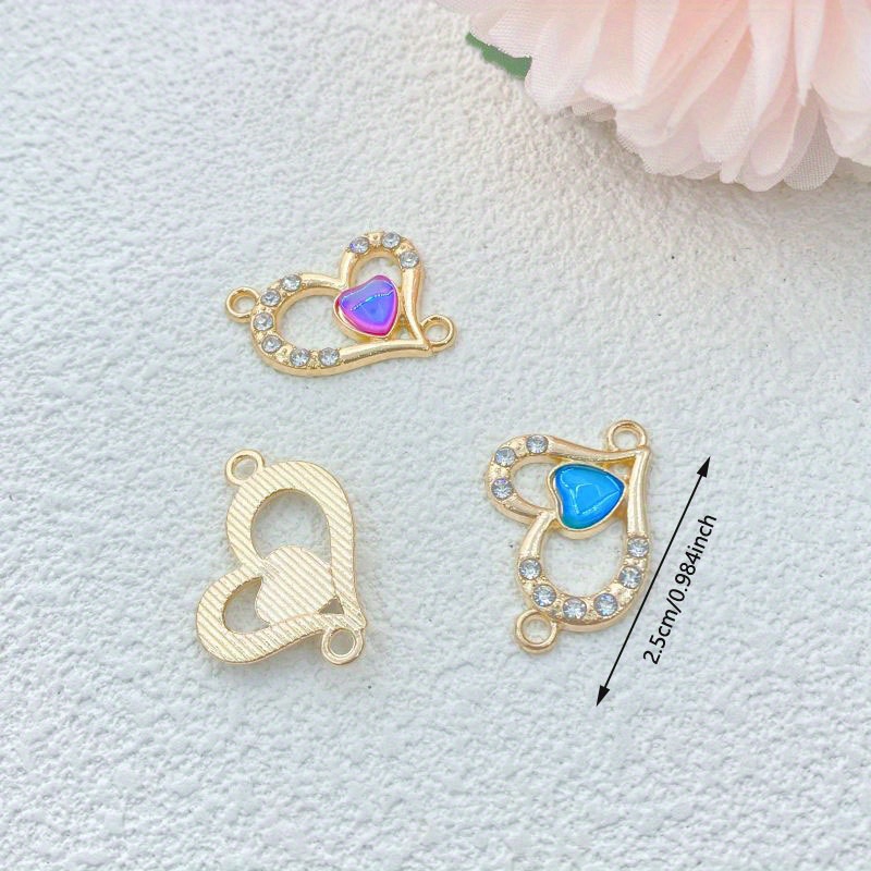creative trendy cute heart diy pendant set - Temu Australia