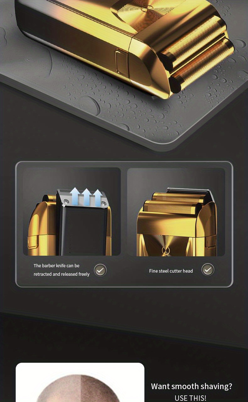 Shaving Reciprocating Double Mesh Shaver Shaver Shaver - Temu