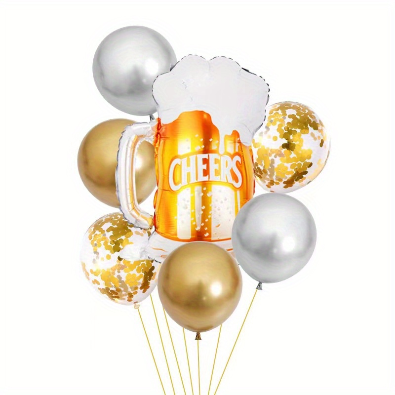 7pcs Each Set Holiday Party Aluminum Film Balloon Decoration Set ...