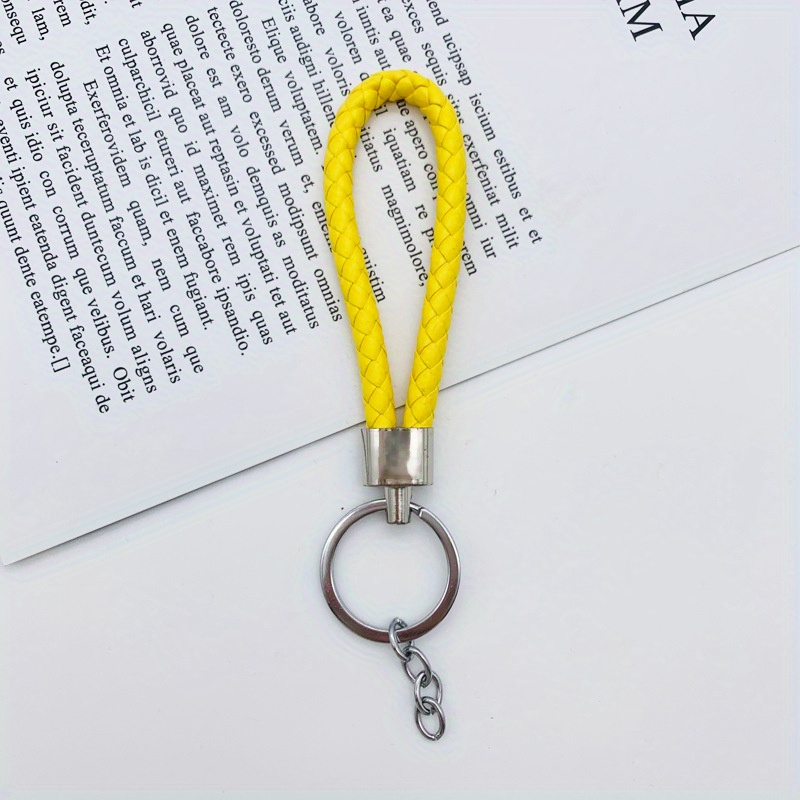 Hand woven Leather Rope Keychain Bag Accessories Creative - Temu United ...