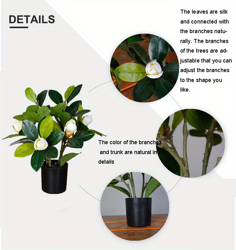 Artificial Magnolia Tree Add A Touch Nature Home! - Temu
