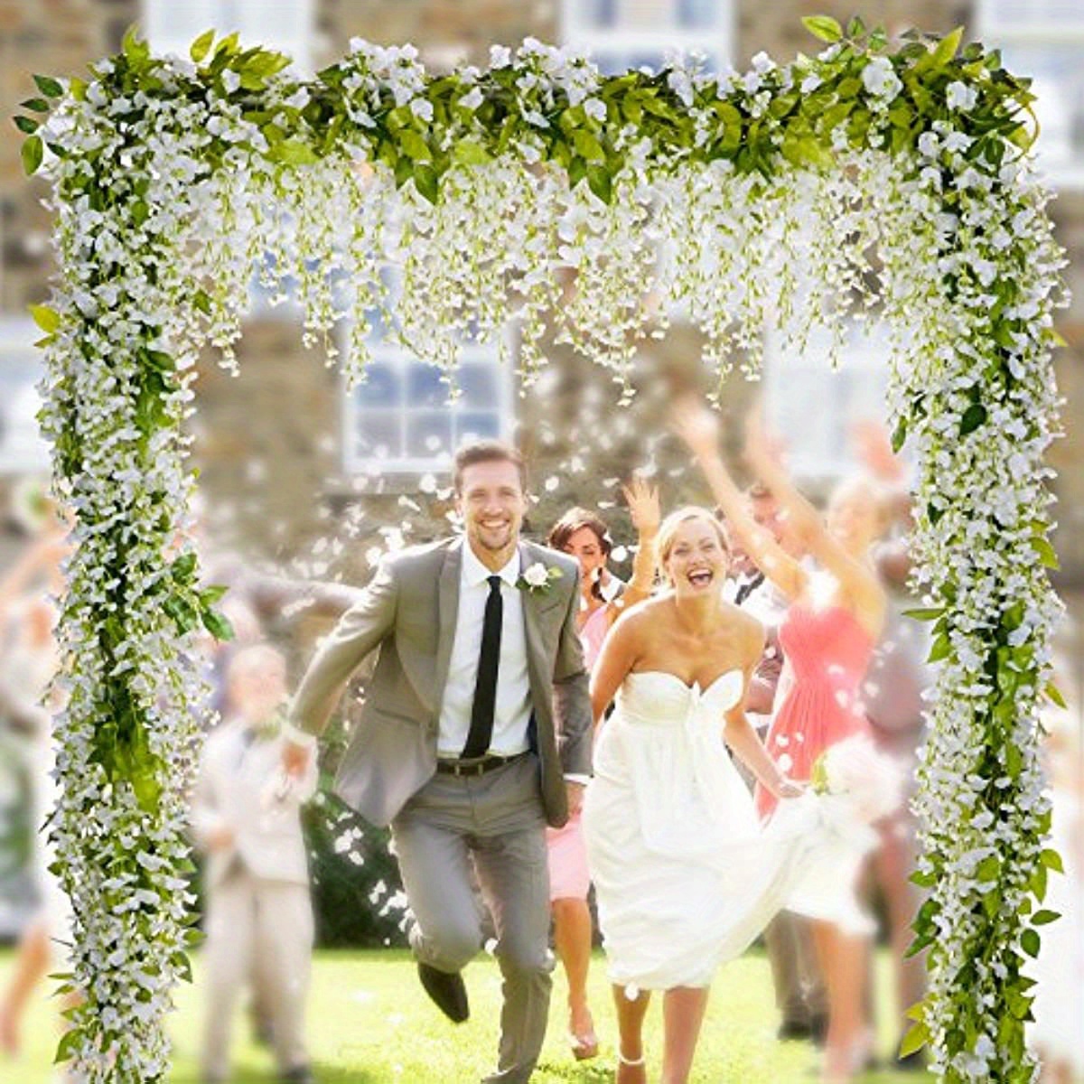 19 Meters Artificial Flowers Silk Wisteria Garland Temu