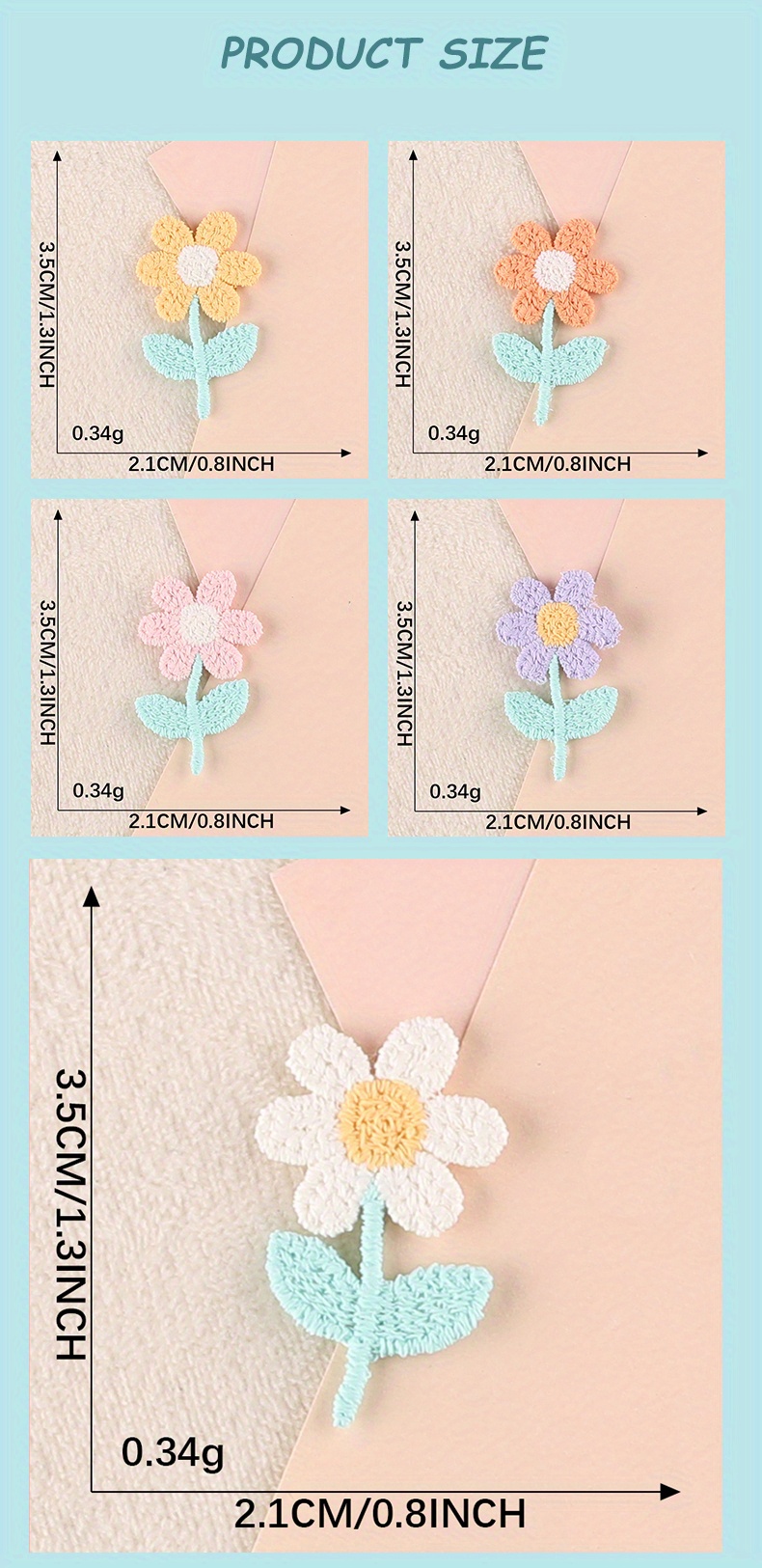 flower embroidery badge label patches girls clothing coat - Temu Australia