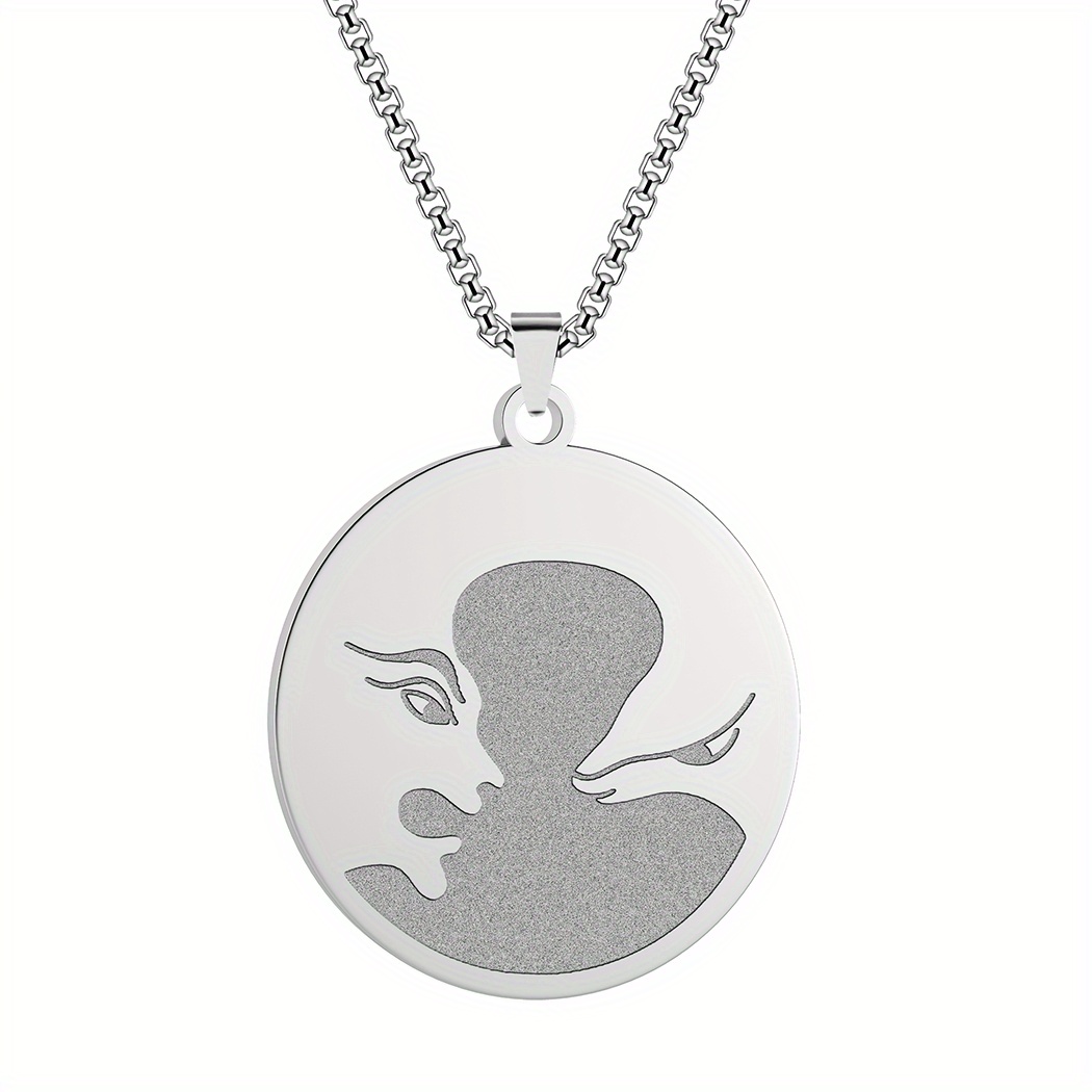 Stainless Steel Aggressive Face Chain Pendants Necklace Animal And Man ...