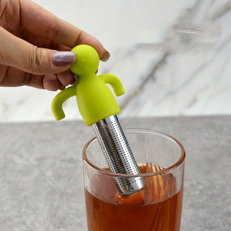Cute Humanoid Tea Leak Tea Maker Tea Bag 304 Stainless Steel - Temu