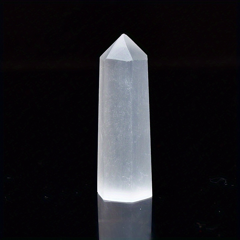 Natural Crystal Selenite Quartz Crystal Point Stone - Temu