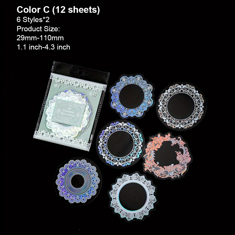 Transparent Lace Stickers Pet Transparent Photo Frame - Temu Norway