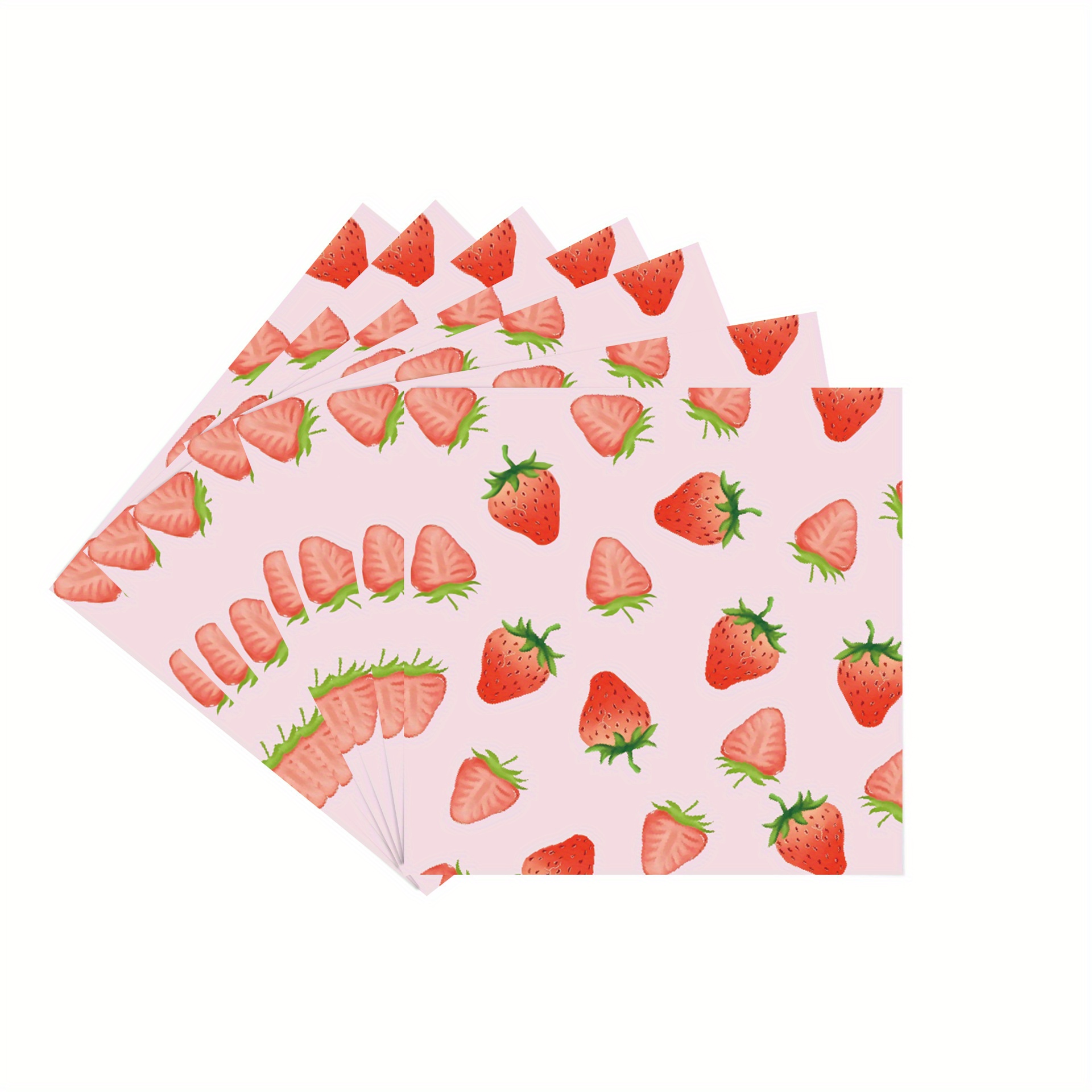 strawberry supplies package disposable plate - Temu Australia