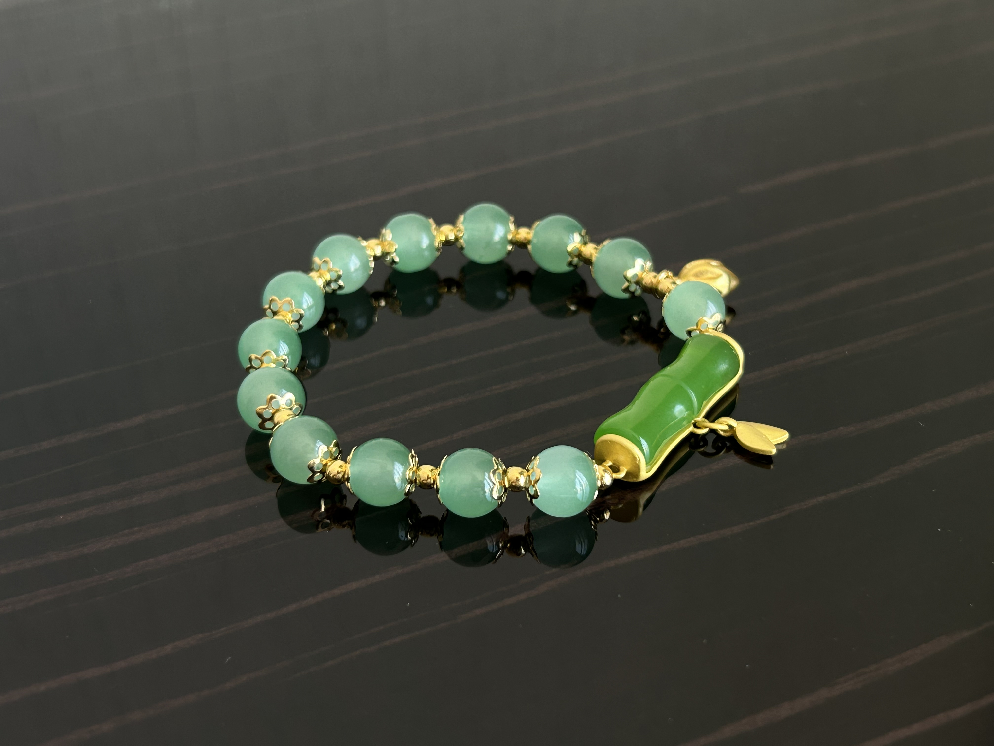 Jade Bamboo Bracelets Boho Chic Bracelet Vintage Design - Temu