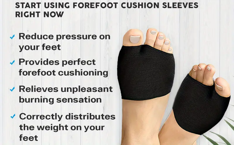 Metatarsal Sleeve Pads Gel Pads Ball Foot Cushions Fabric Temu