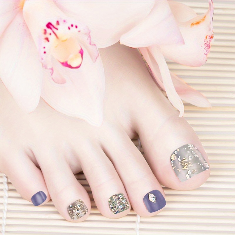 Spice Toes Self adhesive Toenail Polish Strips + 1 Nail File - Temu Ireland