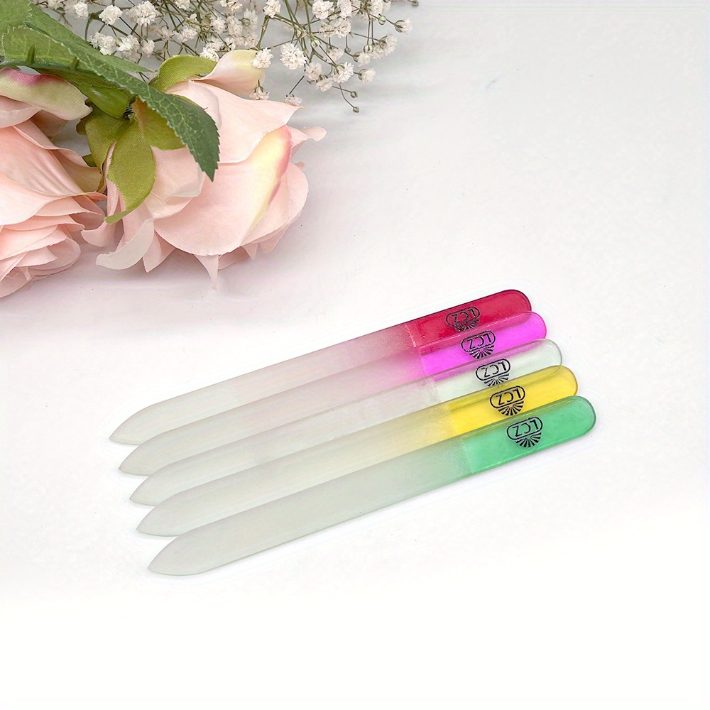 Glass Nail File Crystal Fingernail Files Set Double Sided - Temu Australia