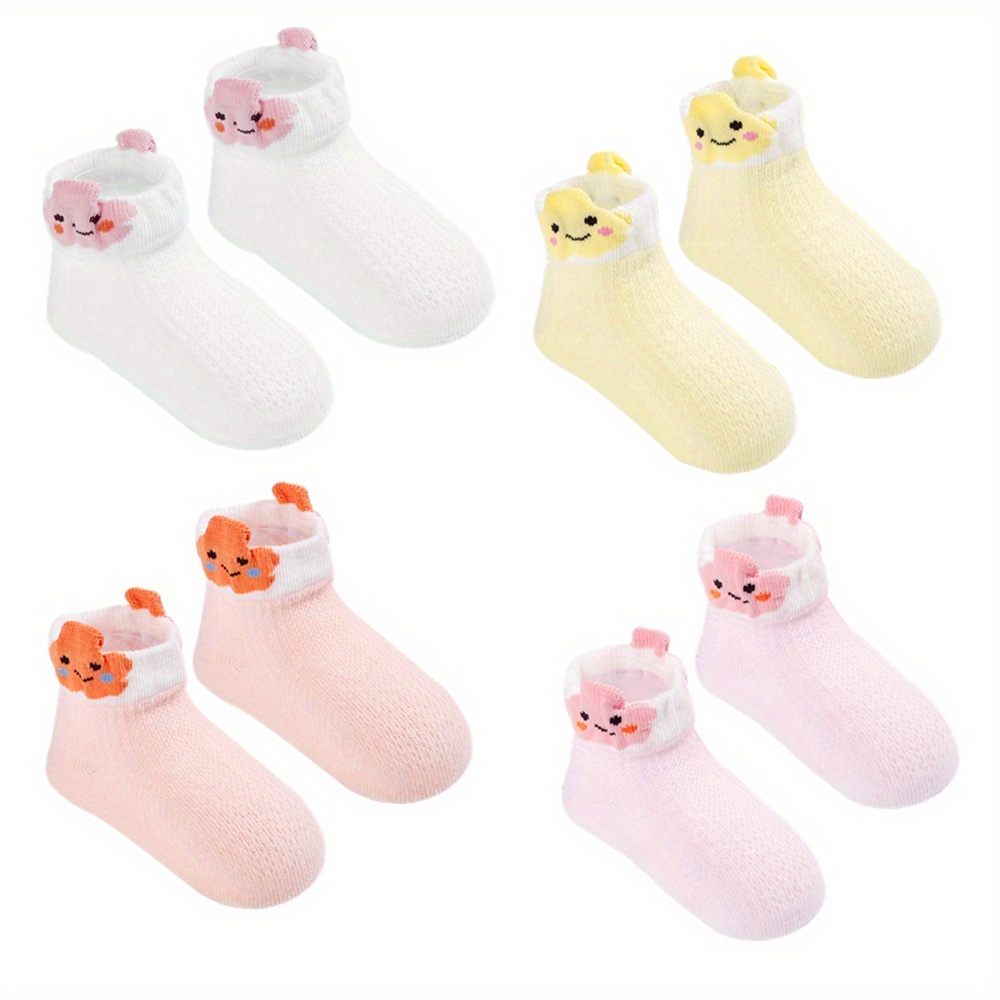 Casual Cute Cartoon Cloud Knit Socks Soft - Temu Australia